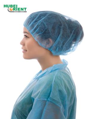 China Lightweight Latex Free PP Nonwoven Disposable Bouffant Cap for sale