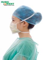 China Breathable Disposable 58gsm 3 Ply Nonwoven Tie On Face Mask for sale
