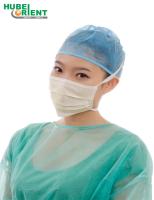 China Breathable Disposable 58gsm 3 Ply Nonwoven Tie On Face Mask for sale