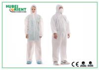 China 55gsm PP Hooded Chemical Disposable Coveralls for sale