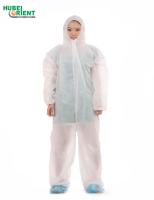 China 55gsm PP Hooded Chemical Disposable Coveralls for sale