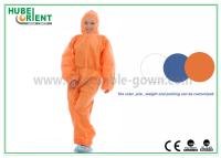 China Hooded Nonwoven Disposable Microporous Coverall With Foot Cover for sale