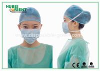 China ISO9001 Anti Dust Disposable Medical Face Mask 9x18cm With Tie On for sale
