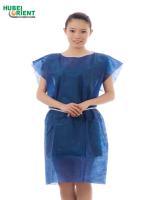 China Disposable Protective Polypropylene Isolation Gown Without Sleeves for sale