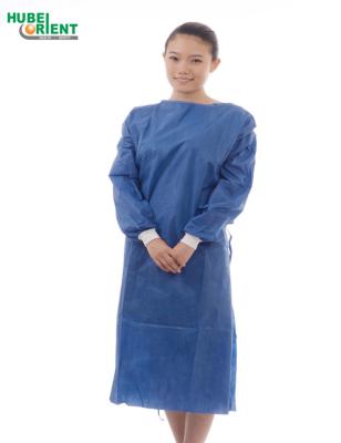 China Non Sterile PP Disposable Medical Isolation Gown With Knitted Wrist for sale