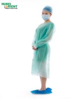 China PP Nonwoven Disposable Visitor Gown 40gsm With Long Sleeve for sale