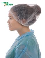 China Disposable PP Non Woven Bouffant Cap With Double Elastic for sale
