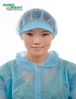 China ISO13485 Disposable Nonwoven Peak Cap Hat For Workshop for sale