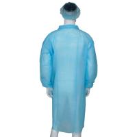 China Antibacterial SMS Disposable Lab Coats With Zip Closure for sale