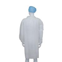 China Antibacterial SMS Disposable Lab Coats With Zip Closure for sale