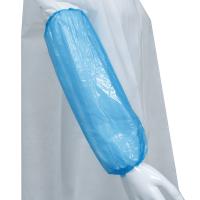 China Oil Proof Disposable Waterproof Colorful PE Oversleeves For Restaurant for sale