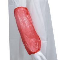 China Oil Proof Disposable Waterproof Colorful PE Oversleeves For Restaurant for sale