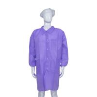 China OEM Disposable Lab Coats S - 5XL With Snap Closure for sale