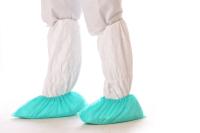 China Elastic Rubber At Opening Disposable Non Woven Shoe Cover For Workshop for sale
