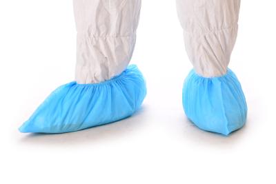 China Elastic Rubber At Opening Disposable Non Woven Shoe Cover For Workshop for sale