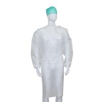 China Waterproof Dustproof Disposable Medical Use SMS/PP/PP+PE Isolation Gown With Long Sleeves for sale