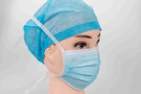 China CE MDR Approved Non-Woven Disposable Face Mask 3 Ply Surgical Face Mask With Tie On For Hospital Use for sale