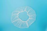 China Anti Dust Disposable Nylon Honeycomb Hairnet With Latex Free Elastic rubber for sale