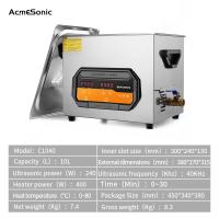 China DPF Digital Ultrasonic Cleaner 10L 240W with Heater for Industrial Medical Laboratory Parts Cleaning for sale