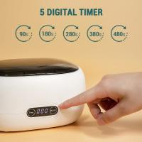 China 650ML Ultrasonic Jewelry Cleaner with 45kHz Frequency and Digital Timer - Professional Grade for Home and Commercial Use for sale