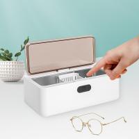 China 450ml Portable Ultrasonic Glasses Cleaner with Timer - Mini Ultrasonic Washing Machine for Eyeglasses for sale