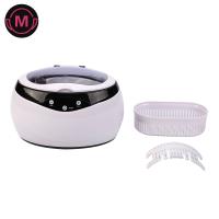 China Heated Portable Ultrasonic Cleaner 0.8L 40kHz with Stainless Steel Tank for Jewelry and Electronics for sale