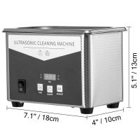 China 0.8L Ultrasonic Cleaner with 40KHz Frequency and Digital Timer - 304 Stainless Steel Tank for Jewelry and Lab Equipment for sale