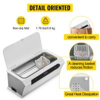 China 500ml Ultrasonic Jewelry Cleaner Machine with 45kHz Frequency and SUS 304 Stainless Steel Tank for sale