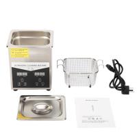 China 60W Automatic Digital Ultrasonic Cleaner with 2L Stainless Steel Tank and 40kHz Frequency for Industrial Cleaning for sale