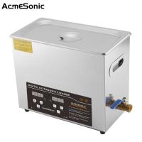 China 6L Digital Ultrasonic Cleaner 150W Stainless Steel Tank with Basket for Industrial Cleaning for sale
