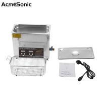 China 6L Digital Ultrasonic Cleaner 150W Stainless Steel Tank with Basket for Industrial Cleaning for sale