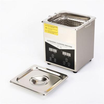 China Stainless Steel Tank Digital Ultrasonic Cleaner with 40KHz Frequency and 2L Capacity for Industrial and Home Use for sale