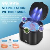 China 45KHz Ultrasonic Cleaner with UV Sterilization - 200ml Stainless Steel Tank for Dental Appliances & Jewelry for sale