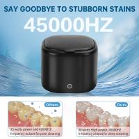 China 45KHz Ultrasonic Cleaner with UV Sterilization - 200ml Stainless Steel Tank for Dental Appliances & Jewelry for sale