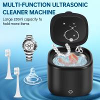 China 45KHz Ultrasonic Cleaner with UV Sterilization - 200ml Stainless Steel Tank for Dental Appliances & Jewelry for sale
