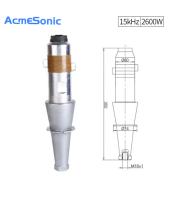 China 15K 2600W Ultrasonic Welding Transducer - 20K Frequency, 0-3000V AC Output for Industrial Applications for sale