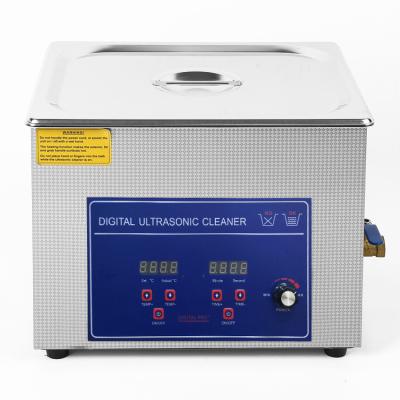 China 10L Ultrasonic Cleaner Machine with 20-80°C Heating & 40KHz Frequency for Industrial Parts Cleaning for sale