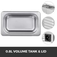 China Portable Digital Ultrasonic Cleaner 0.8L Capacity with 40kHz Frequency and 110-240V Power for sale