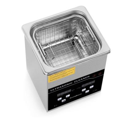 China Stainless Steel 60W Digital Ultrasonic Cleaner with Timer 2000ml Volume 100W Heating Power for sale