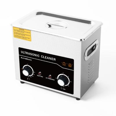 China 100W Mechanical Ultrasonic Cleaner With Heat Control Hot Water Cleaning Process 3L Tank Volume for sale