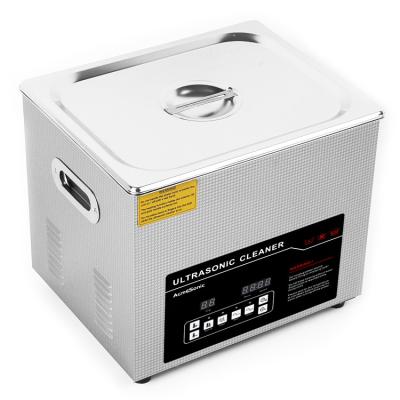 China 10L SUS 304 Ultrasonic Cleaner with Drain Valve 4pcs Transducers Dual Frequency Technology for sale