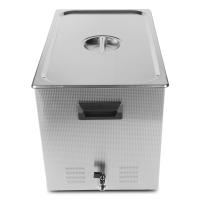 China Commercial Ultrasonic Cleaner 30L 600W with Encoded Timer Heater Basket 13 Precise Time Settings within 60 minutes Degassing Supported for sale