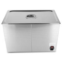 China Commercial Ultrasonic Cleaner 30L 600W with Encoded Timer Heater Basket 13 Precise Time Settings within 60 minutes Degassing Supported for sale