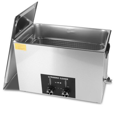 China Commercial Ultrasonic Cleaner 30L 600W with Encoded Timer Heater Basket 13 Precise Time Settings within 60 minutes Degassing Supported for sale