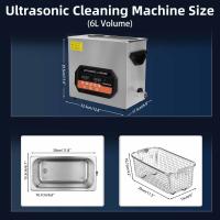 China Professional Ultrasonic Cleaner 180W Dual Mode Degas/Semi w/ 300W Heater Digital Timer for Jewelry Tools Eyewear Toys for sale