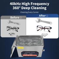 China Professional Ultrasonic Cleaner 180W Dual Mode Degas/Semi w/ 300W Heater Digital Timer for Jewelry Tools Eyewear Toys for sale