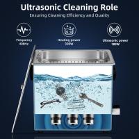 China Professional Ultrasonic Cleaner 180W Dual Mode Degas/Semi w/ 300W Heater Digital Timer for Jewelry Tools Eyewear Toys for sale