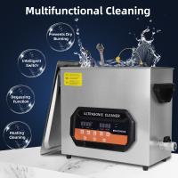 China Professional Ultrasonic Cleaner 180W Dual Mode Degas/Semi w/ 300W Heater Digital Timer for Jewelry Tools Eyewear Toys for sale