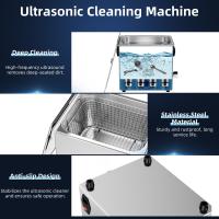 China 240W Professional-Grade Ultrasonic Cleaner with Degas Semi Modes 10L Capacity 300W Heater 30-Min Timer for Industrial Tools Auto Parts and Precision Components for sale