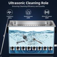 China 22L Ultrasonic Cleaner for Auto Parts Machinery Tools and Precision Components with 600W Heater Degas/Semi Modes 30-Min Timer for sale
